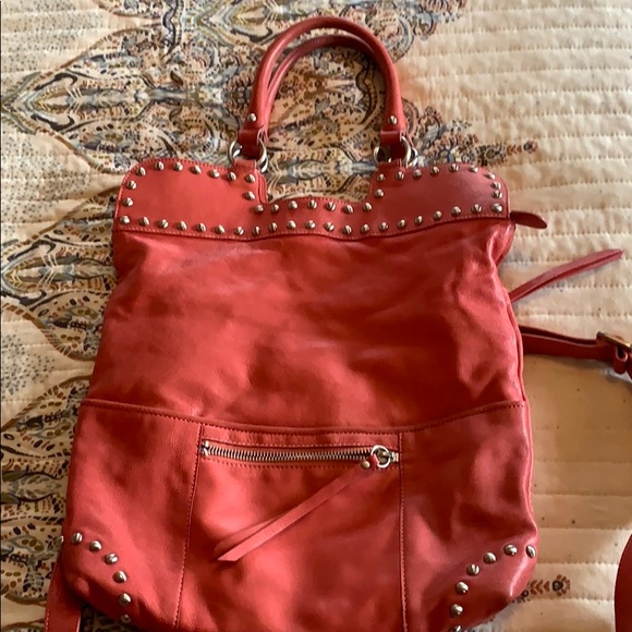 Sorial | Bags | Salmon Color Sorial Leather Tote | Poshmark